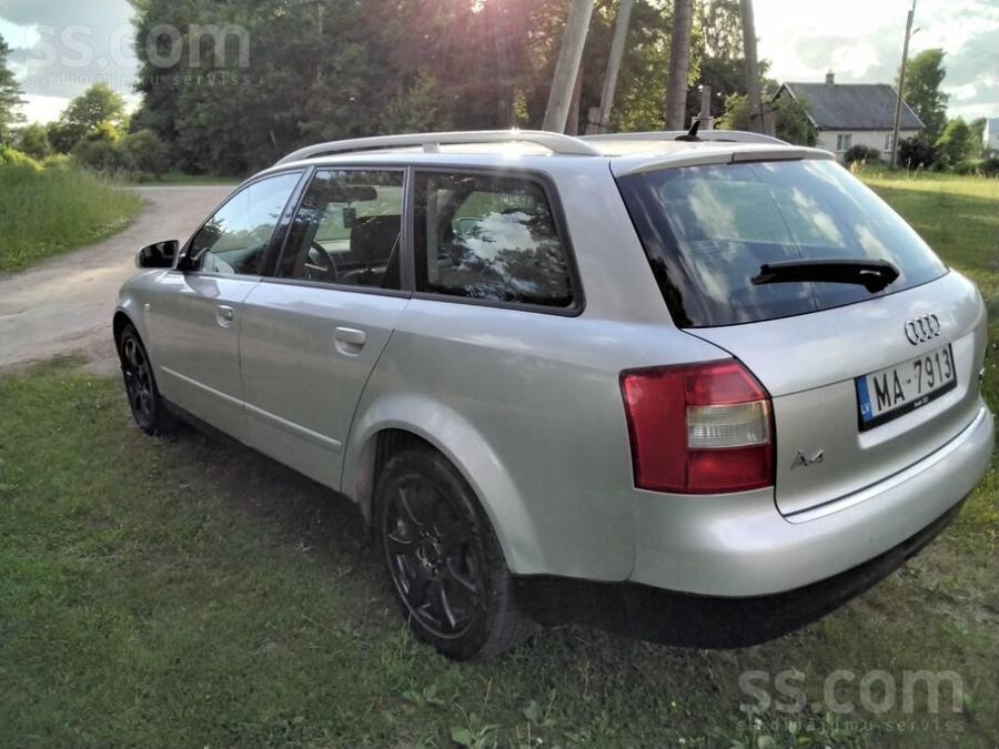 Pelēks Audi A4 2002 Rēzekne, ar dzinēja tilpumu 1.90 L un nobraukumu 382 tūkst. km par 1850 €, foto 5 vietnē AUTOMOTO.COM.LV