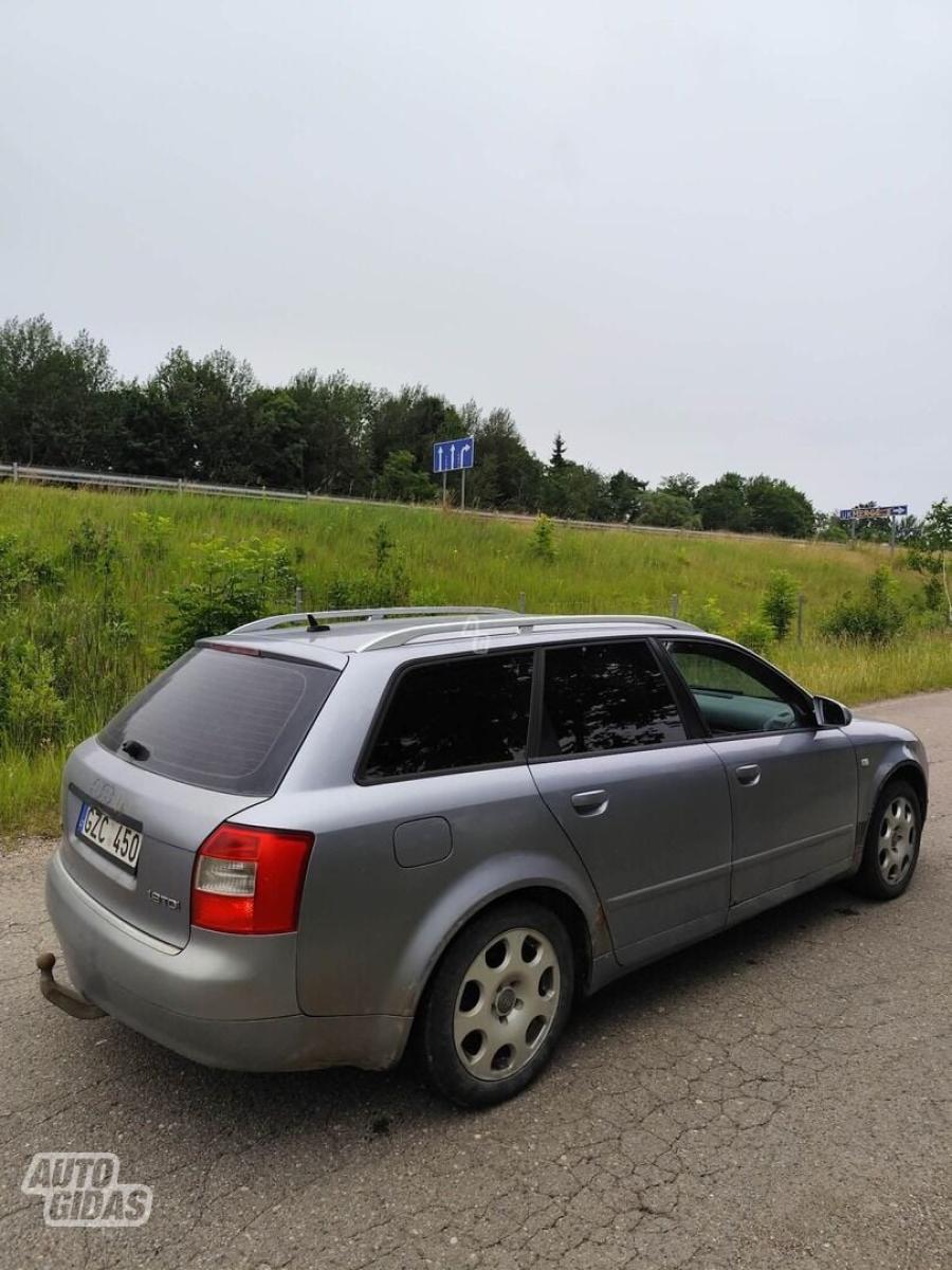 Pelēks Audi A4 2002 Ukmergė, ar dzinēja tilpumu 1.90 L un nobraukumu 4 tūkst. km par 999 €, foto 6 vietnē AUTOMOTO.COM.LV