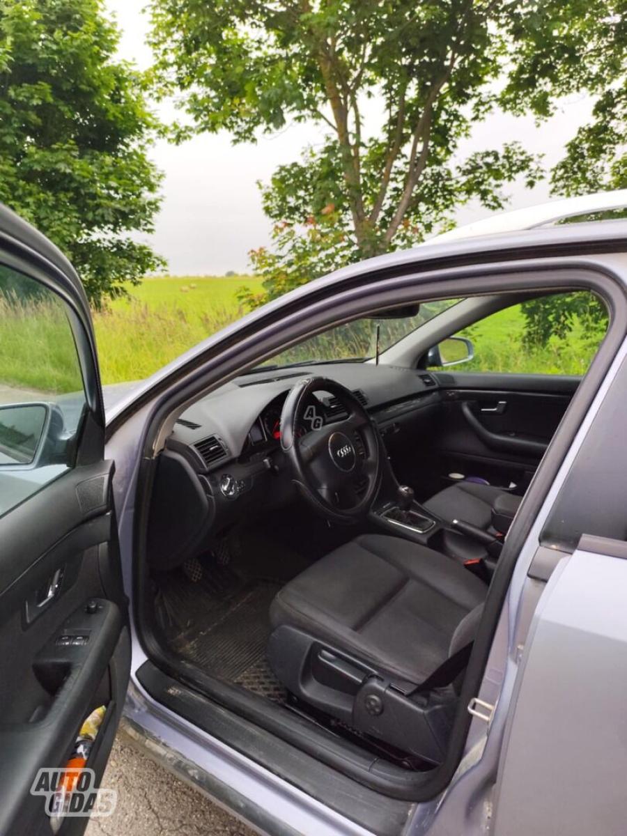 Pelēks Audi A4 2002 Ukmergė, ar dzinēja tilpumu 1.90 L un nobraukumu 4 tūkst. km par 999 €, foto 11 vietnē AUTOMOTO.COM.LV