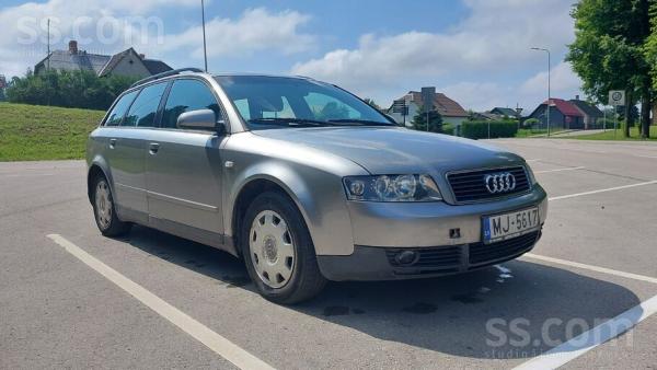 Pelēks Audi A4 2002 Alūksne, ar dzinēja tilpumu 1.90 L un nobraukumu 0 tūkst. km par 1450 €, foto 2 vietnē AUTOMOTO.COM.LV