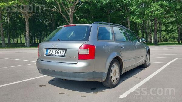 Pelēks Audi A4 2002 Alūksne, ar dzinēja tilpumu 1.90 L un nobraukumu 0 tūkst. km par 1450 €, foto 5 vietnē AUTOMOTO.COM.LV