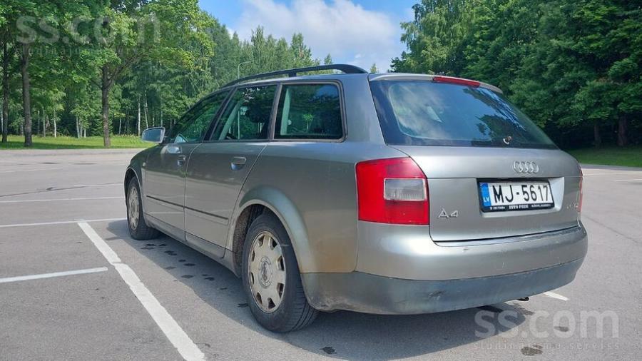 Pelēks Audi A4 2002 Alūksne, ar dzinēja tilpumu 1.90 L un nobraukumu 0 tūkst. km par 1450 €, foto 7 vietnē AUTOMOTO.COM.LV