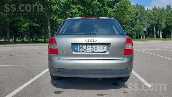 Pelēks Audi A4 2002 Alūksne, ar dzinēja tilpumu 1.90 L un nobraukumu 0 tūkst. km par 1450 €, foto 7 vietnē AUTOMOTO.COM.LV