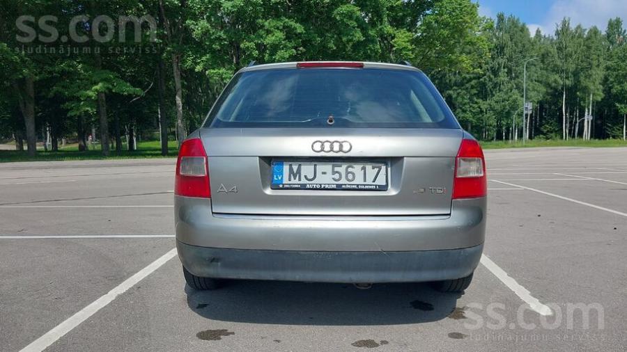 Pelēks Audi A4 2002 Alūksne, ar dzinēja tilpumu 1.90 L un nobraukumu 0 tūkst. km par 1450 €, foto 8 vietnē AUTOMOTO.COM.LV