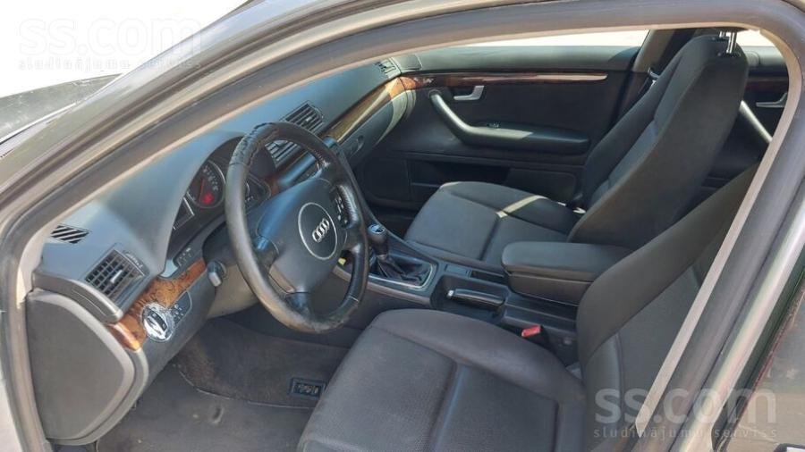 Pelēks Audi A4 2002 Alūksne, ar dzinēja tilpumu 1.90 L un nobraukumu 0 tūkst. km par 1450 €, foto 14 vietnē AUTOMOTO.COM.LV
