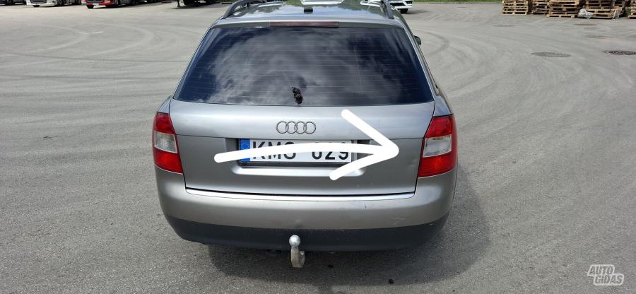 Pelēks Audi A4 2002 Kauņa, ar dzinēja tilpumu 2.50 L un nobraukumu 293 tūkst. km par 1250 €, foto 9 vietnē AUTOMOTO.COM.LV