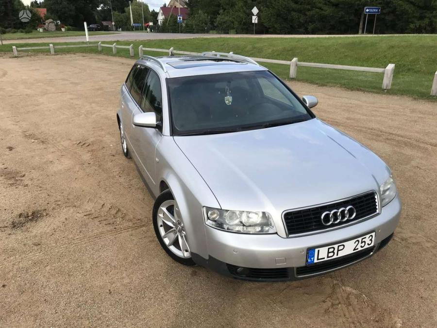 Pelēks Audi A4 2002 Utena, ar dzinēja tilpumu 2.00 L un nobraukumu 290 tūkst. km par 1550 €, foto 8 vietnē AUTOMOTO.COM.LV