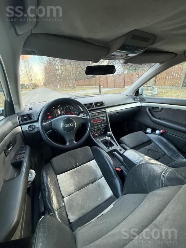 Grey Audi A4 2002 in Riga, with an engine capacity of 2.50 L and mileage of 444 thousand km for 1100 €, photo 7 on AUTOMOTO.COM.LV