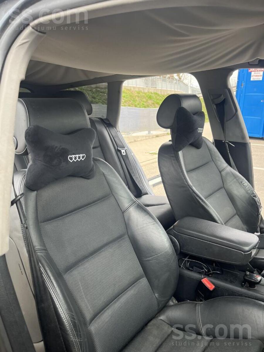 Pelēks Audi A4 2002 Rīga, ar dzinēja tilpumu 2.50 L un nobraukumu 371 tūkst. km par 1350 €, foto 6 vietnē AUTOMOTO.COM.LV