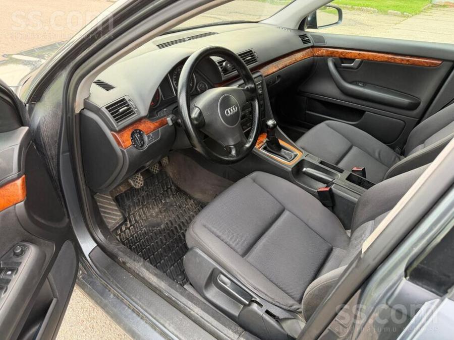 Grey Audi A4 2002 in Rezekne, with an engine capacity of 1.90 L and mileage of 301 thousand km for 3500 €, photo 7 on AUTOMOTO.COM.LV