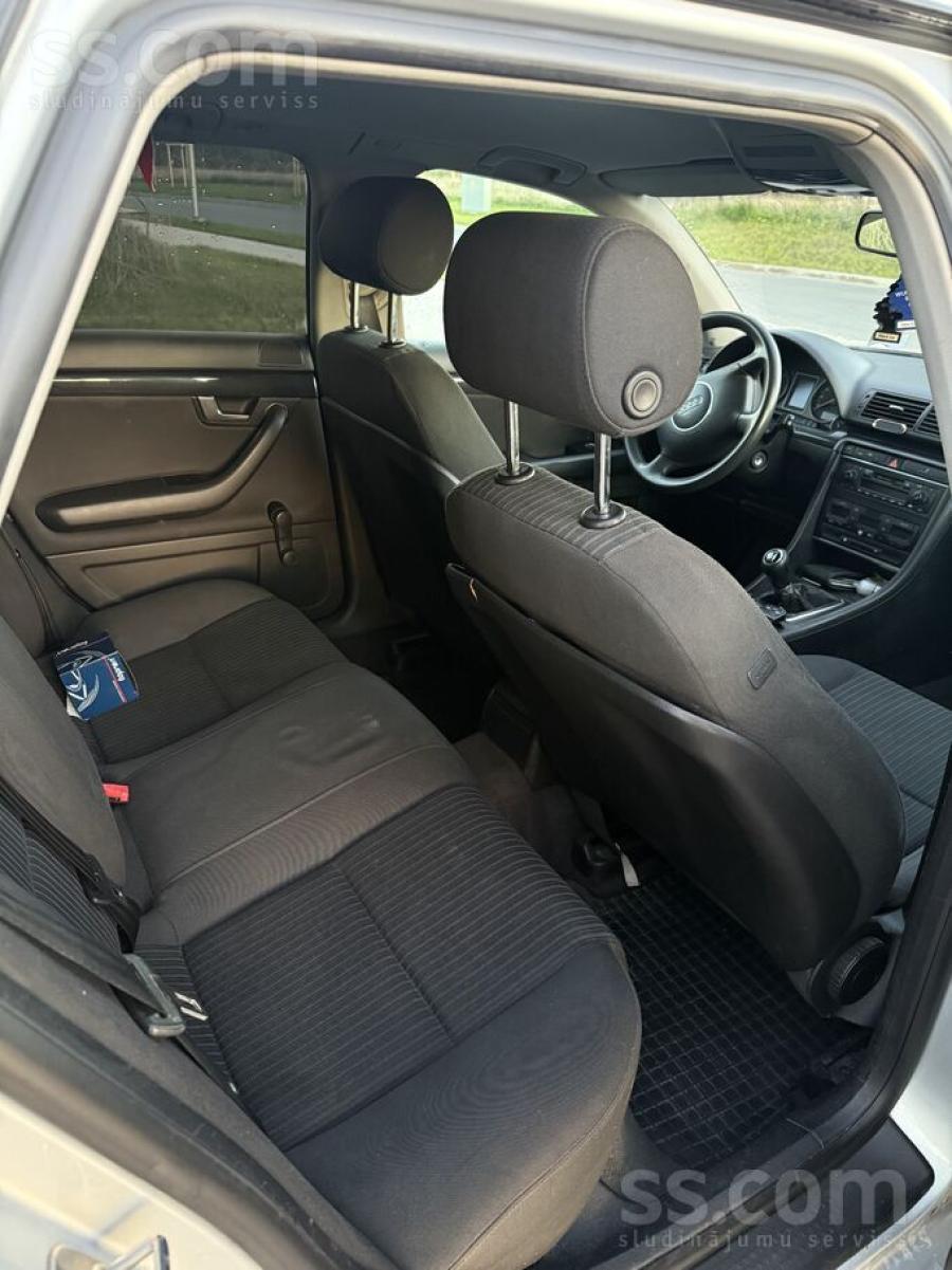 Pelēks Audi A4 2002 Kuldīga, ar dzinēja tilpumu 1.90 L un nobraukumu 480 tūkst. km par 1300 €, foto 6 vietnē AUTOMOTO.COM.LV