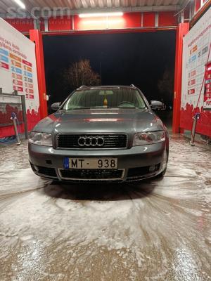 Grey Audi A4 2003 in Ventspils, with an engine capacity of 1.90 L and mileage of 387 thousand km for 1500 €, photo  on AUTOMOTO.COM.LV
