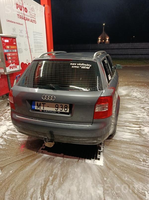 Pelēks Audi A4 2003 Ventspils, ar dzinēja tilpumu 1.90 L un nobraukumu 387 tūkst. km par 1500 €, foto 5 vietnē AUTOMOTO.COM.LV