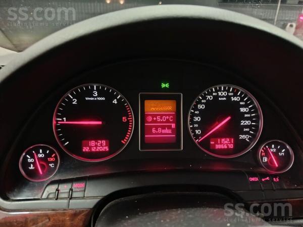 Pelēks Audi A4 2003 Ventspils, ar dzinēja tilpumu 1.90 L un nobraukumu 387 tūkst. km par 1500 €, foto 7 vietnē AUTOMOTO.COM.LV