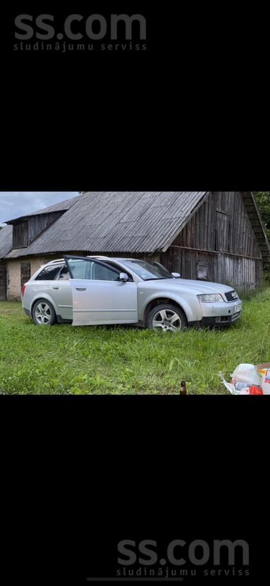 Grey Audi A4 2003 in Tukums, with an engine capacity of 1.90 L and mileage of 451 thousand km for 500 €, photo 1 on AUTOMOTO.COM.LV