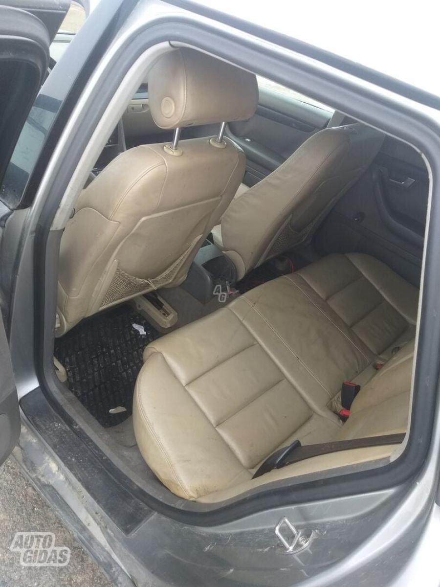 Pelēks Audi A4 2003 Viļņa, ar dzinēja tilpumu 1.90 L un nobraukumu 325 tūkst. km par 620 €, foto 5 vietnē AUTOMOTO.COM.LV