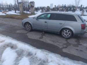 Pelēks Audi A4 2003 Viļņa, ar dzinēja tilpumu 1.90 L un nobraukumu 325 tūkst. km par 620 €, foto 6 vietnē AUTOMOTO.COM.LV