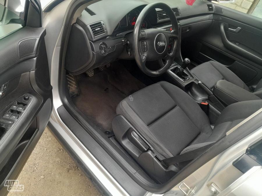 Grey Audi A4 2003 in Marijampole, with an engine capacity of 1.90 L and mileage of 420 thousand km for 1450 €, photo 8 on AUTOMOTO.COM.LV