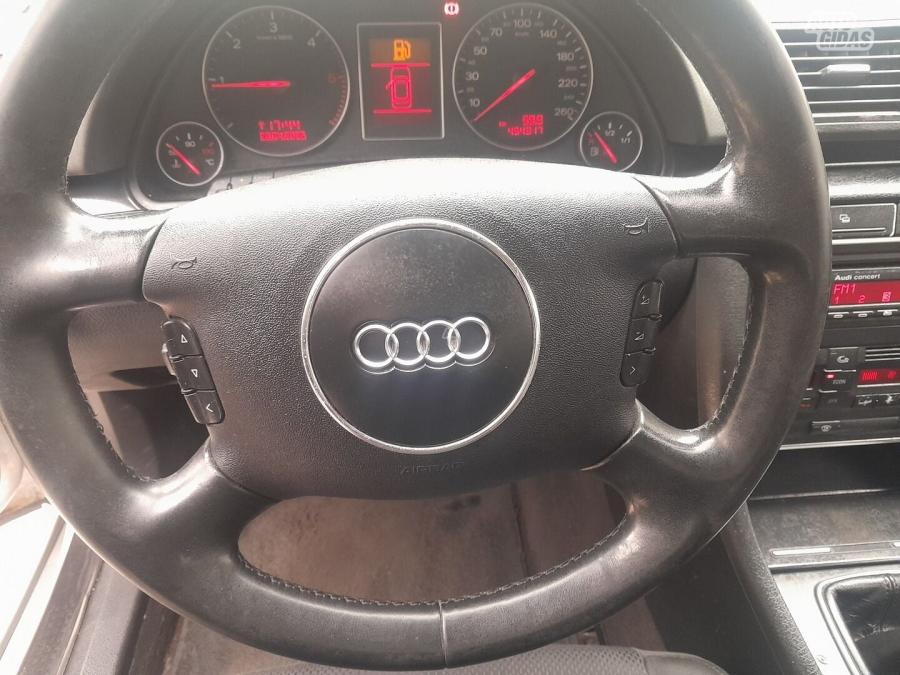 Grey Audi A4 2003 in Marijampole, with an engine capacity of 1.90 L and mileage of 420 thousand km for 1450 €, photo 11 on AUTOMOTO.COM.LV