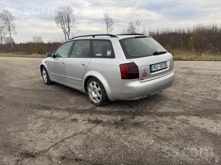Grey Audi A4 2003 in Liepaja, with an engine capacity of 1.90 L and mileage of 312 thousand km for 3000 €, photo 6 on AUTOMOTO.COM.LV