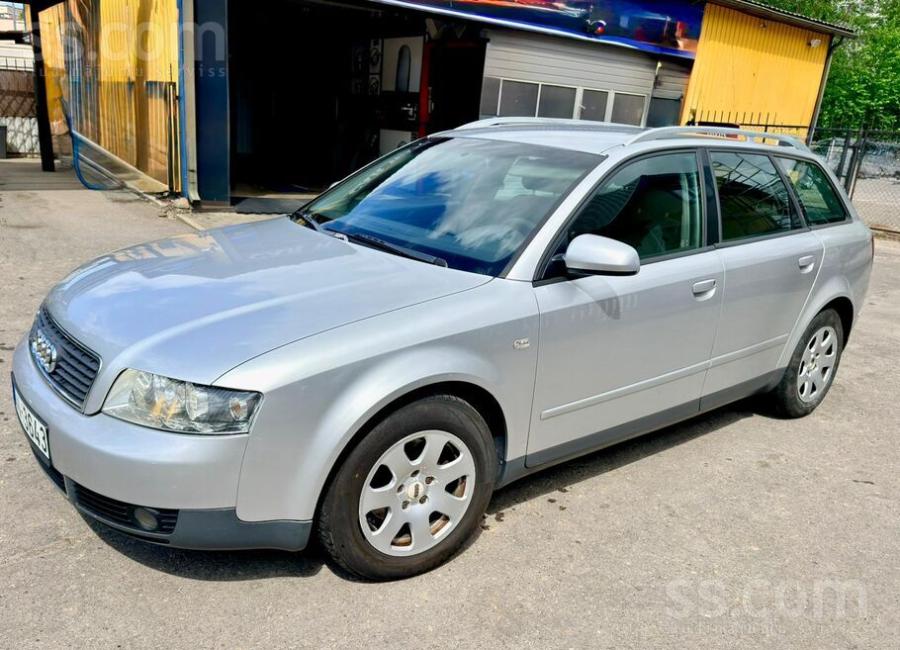 Grey Audi A4 2003 in Riga, with an engine capacity of 2.00 L and mileage of 225 thousand km for 2500 €, photo 1 on AUTOMOTO.COM.LV
