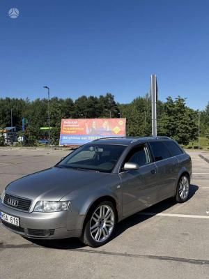Pelēks Audi A4 2003 Viļņa, ar dzinēja tilpumu 1.90 L un nobraukumu 333 tūkst. km par 1350 €, foto  vietnē AUTOMOTO.COM.LV
