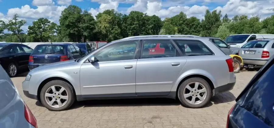 Grey Audi A4 2003 in Valmiera, with an engine capacity of 2.00 L and mileage of 188 thousand km for 2100 €, photo 7 on AUTOMOTO.COM.LV