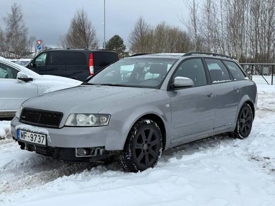Grey Audi A4 2003 in Jelgava, with an engine capacity of 1.90 L and mileage of 330 thousand km for 1690 €, photo 1 on AUTOMOTO.COM.LV