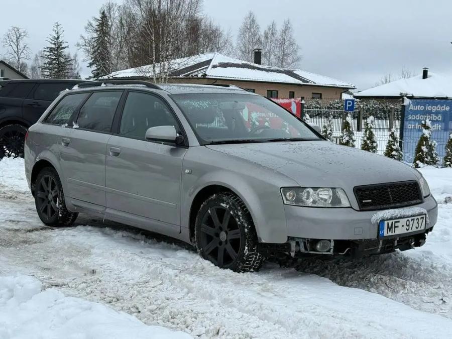 Grey Audi A4 2003 in Jelgava, with an engine capacity of 1.90 L and mileage of 330 thousand km for 1690 €, photo 4 on AUTOMOTO.COM.LV