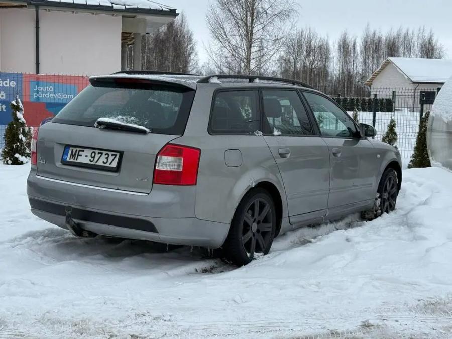 Grey Audi A4 2003 in Jelgava, with an engine capacity of 1.90 L and mileage of 330 thousand km for 1690 €, photo 5 on AUTOMOTO.COM.LV