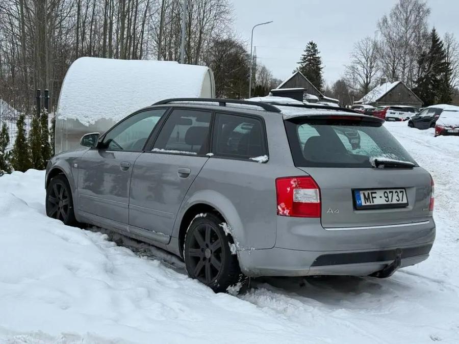 Grey Audi A4 2003 in Jelgava, with an engine capacity of 1.90 L and mileage of 330 thousand km for 1690 €, photo 7 on AUTOMOTO.COM.LV