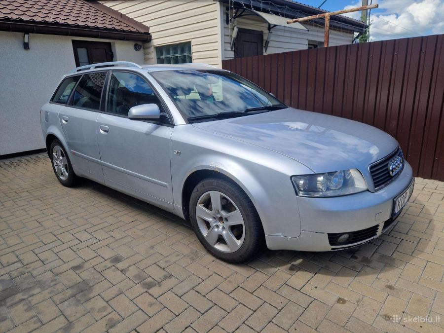 Grey Audi A4 2003 in Kaunas, with an engine capacity of 1.90 L and mileage of 336 thousand km for 1100 €, photo 3 on AUTOMOTO.COM.LV
