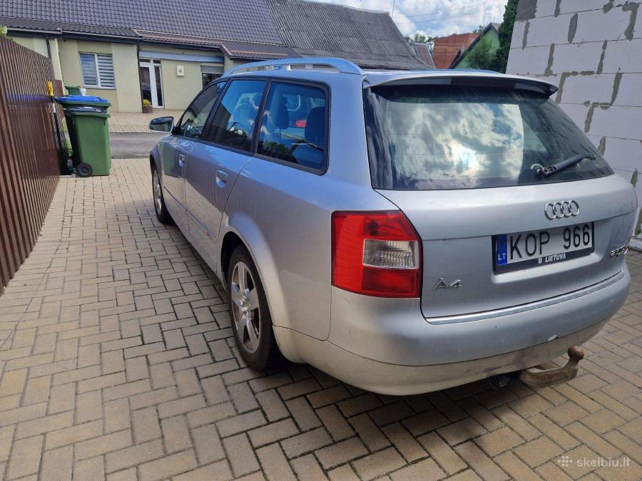 Grey Audi A4 2003 in Kaunas, with an engine capacity of 1.90 L and mileage of 336 thousand km for 1100 €, photo 5 on AUTOMOTO.COM.LV