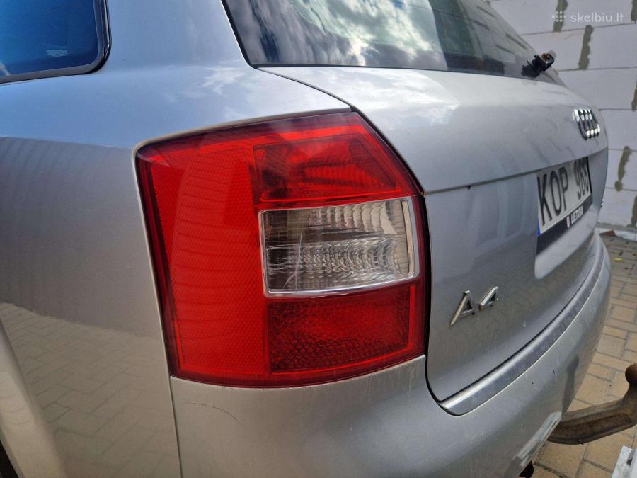 Grey Audi A4 2003 in Kaunas, with an engine capacity of 1.90 L and mileage of 336 thousand km for 1100 €, photo 6 on AUTOMOTO.COM.LV