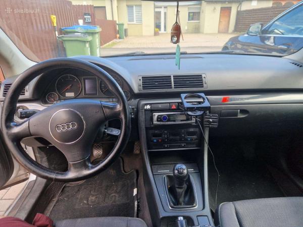 Grey Audi A4 2003 in Kaunas, with an engine capacity of 1.90 L and mileage of 336 thousand km for 1100 €, photo 7 on AUTOMOTO.COM.LV
