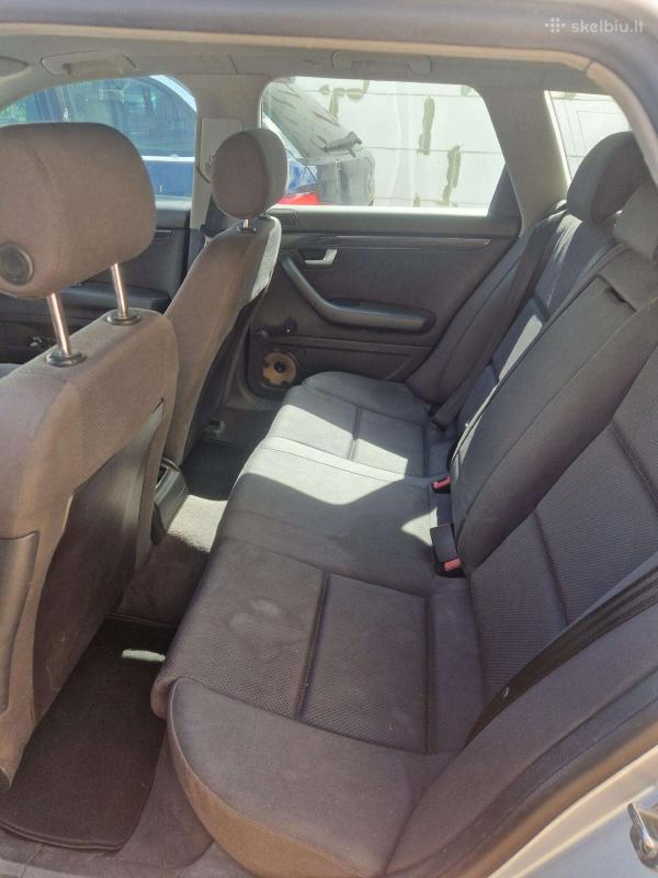 Grey Audi A4 2003 in Kaunas, with an engine capacity of 1.90 L and mileage of 336 thousand km for 1100 €, photo 8 on AUTOMOTO.COM.LV