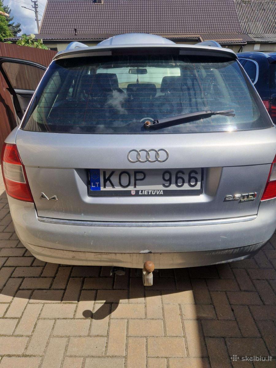 Grey Audi A4 2003 in Kaunas, with an engine capacity of 1.90 L and mileage of 336 thousand km for 1100 €, photo 10 on AUTOMOTO.COM.LV