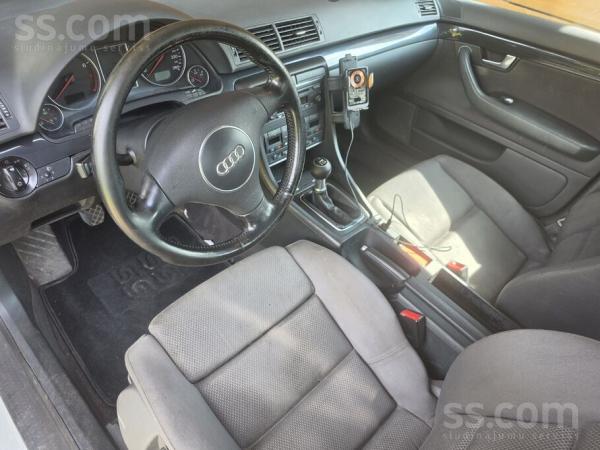 Pelēks Audi A4 2003 Rīga, ar dzinēja tilpumu 2.00 L un nobraukumu 375 tūkst. km par 1350 €, foto 7 vietnē AUTOMOTO.COM.LV