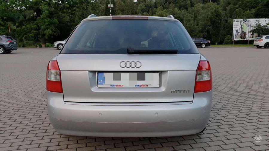 Grey Audi A4 2003 in Vilnius, with an engine capacity of 1.90 L and mileage of 284 thousand km for 1950 €, photo 5 on AUTOMOTO.COM.LV