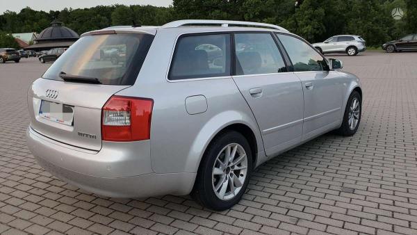 Grey Audi A4 2003 in Vilnius, with an engine capacity of 1.90 L and mileage of 284 thousand km for 1950 €, photo 5 on AUTOMOTO.COM.LV