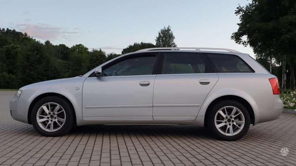 Grey Audi A4 2003 in Vilnius, with an engine capacity of 1.90 L and mileage of 284 thousand km for 1950 €, photo 8 on AUTOMOTO.COM.LV
