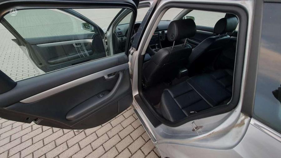 Grey Audi A4 2003 in Vilnius, with an engine capacity of 1.90 L and mileage of 284 thousand km for 1950 €, photo 15 on AUTOMOTO.COM.LV