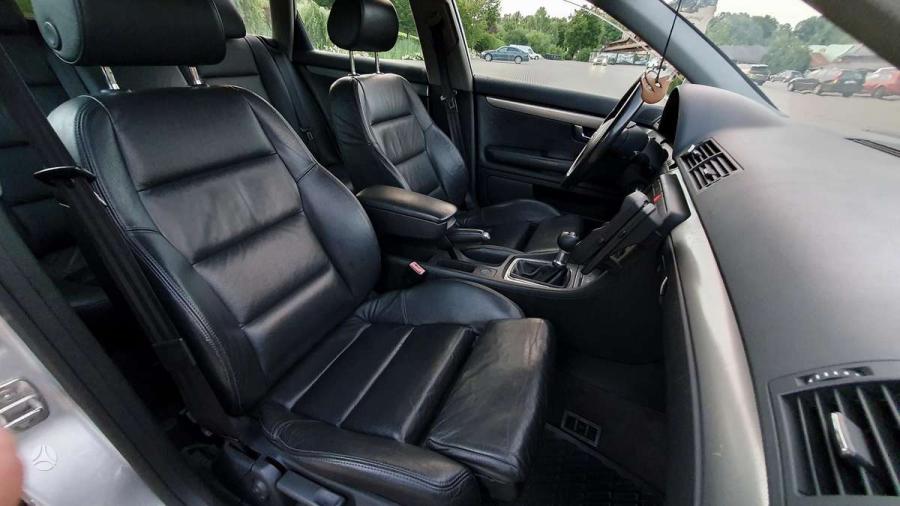 Grey Audi A4 2003 in Vilnius, with an engine capacity of 1.90 L and mileage of 284 thousand km for 1950 €, photo 16 on AUTOMOTO.COM.LV