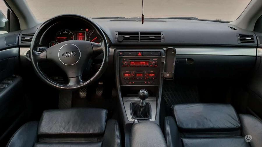 Grey Audi A4 2003 in Vilnius, with an engine capacity of 1.90 L and mileage of 284 thousand km for 1950 €, photo 20 on AUTOMOTO.COM.LV