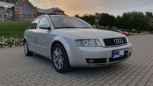 Pelēks Audi A4 2003 Viļņa, ar dzinēja tilpumu 1.90 L un nobraukumu 284 tūkst. km par 1950 €, foto 1 vietnē AUTOMOTO.COM.LV