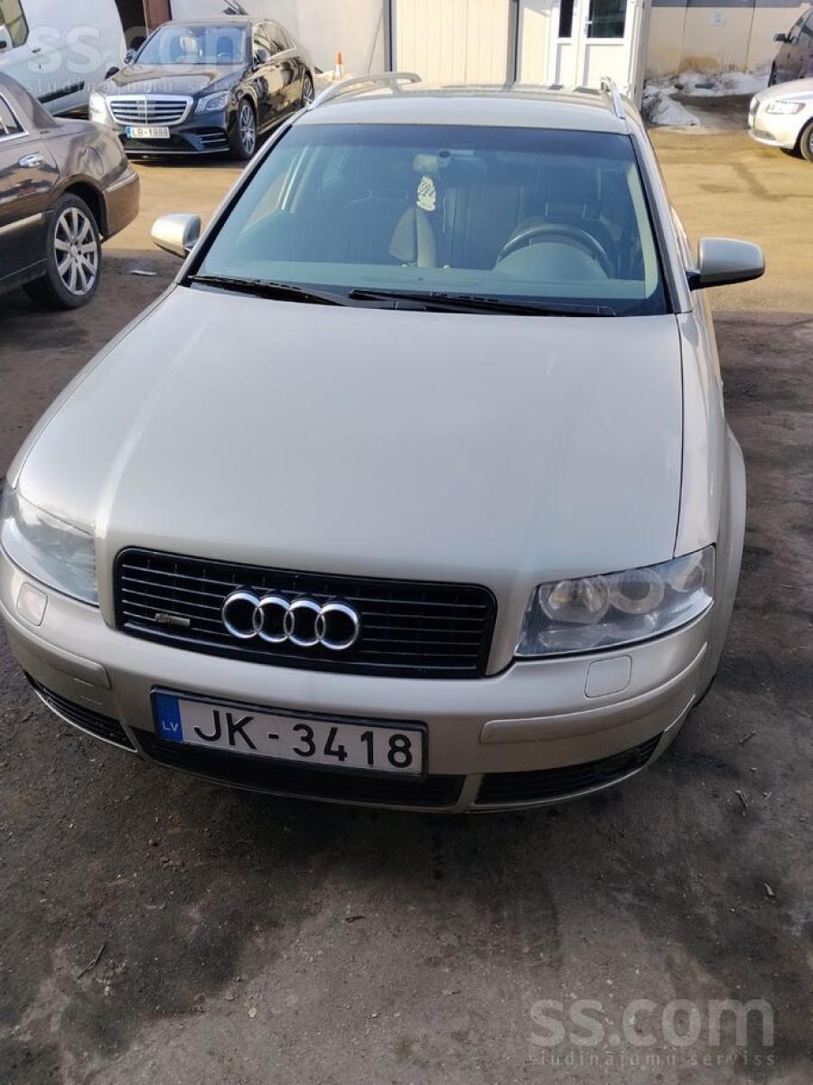Pelēks Audi A4 2003 Rīga, ar dzinēja tilpumu 1.90 L un nobraukumu 319 tūkst. km par 1500 €, foto 1 vietnē AUTOMOTO.COM.LV