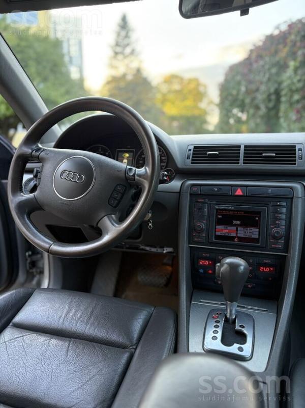 Pelēks Audi A4 2003 Kuldīga, ar dzinēja tilpumu 2.50 L un nobraukumu 253 tūkst. km par 2200 €, foto 8 vietnē AUTOMOTO.COM.LV