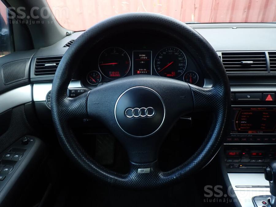Grey Audi A4 2004 in Liepaja, with an engine capacity of 2.50 L and mileage of 289 thousand km for 1950 €, photo 9 on AUTOMOTO.COM.LV