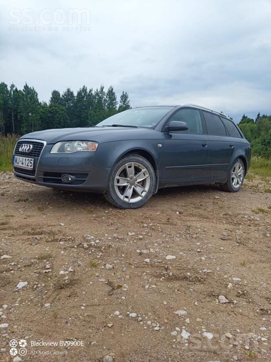 Grey Audi A4 2004 in Liepaja, with an engine capacity of 1.90 L and mileage of 323 thousand km for 2350 €, photo 1 on AUTOMOTO.COM.LV