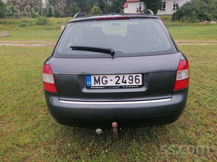 Grey Audi A4 2004 in Talsi, with an engine capacity of 1.90 L and mileage of 402 thousand km for 1800 €, photo 4 on AUTOMOTO.COM.LV